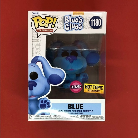 Funko | Toys | Funko Pop 18 Blue Blues Clues Flocked Hot Topic ...